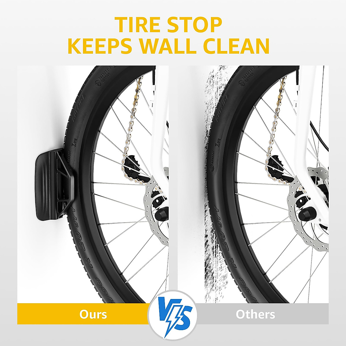 monTEK Swivel Bike Wall Mount, Bike Hangers for Garage, Wall Mount Bike Rack, Space Saving Sturdy Wall Bike Rack, Vertical Bike Rack Holds Up to 66 lbs - Bike Storage Rack for Garage, Red, 4 Pack