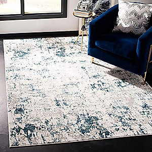 SAFAVIEH Vogue Collection Runner Rug - 2' x 8', Beige & Charcoal, Modern Abstract Design, Non-Shedding & Easy Care, Ideal for High Traffic Areas in Living Room, Bedroom (VGE144A)