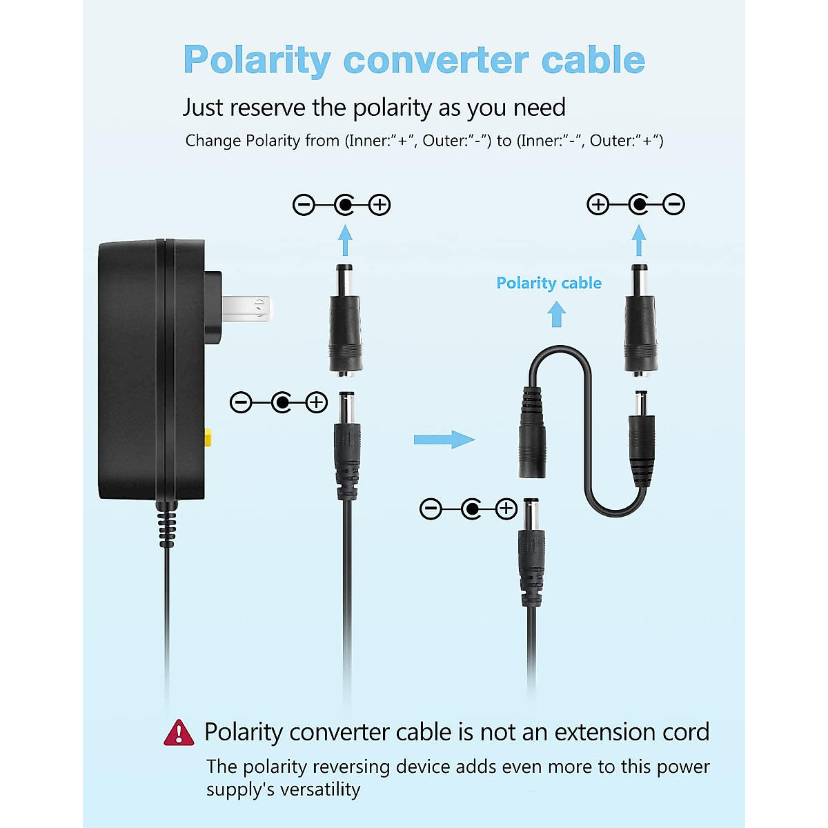 Aclorol Universal Power Adapter 30W 12V 9V 7.5V 6V 5V 4.5V 3V Adjustable Variable Power Supply AC/DC Adapter Converter Switching 100V-240V AC to DC 3V-12V with Polarity Converter & 14 Tips