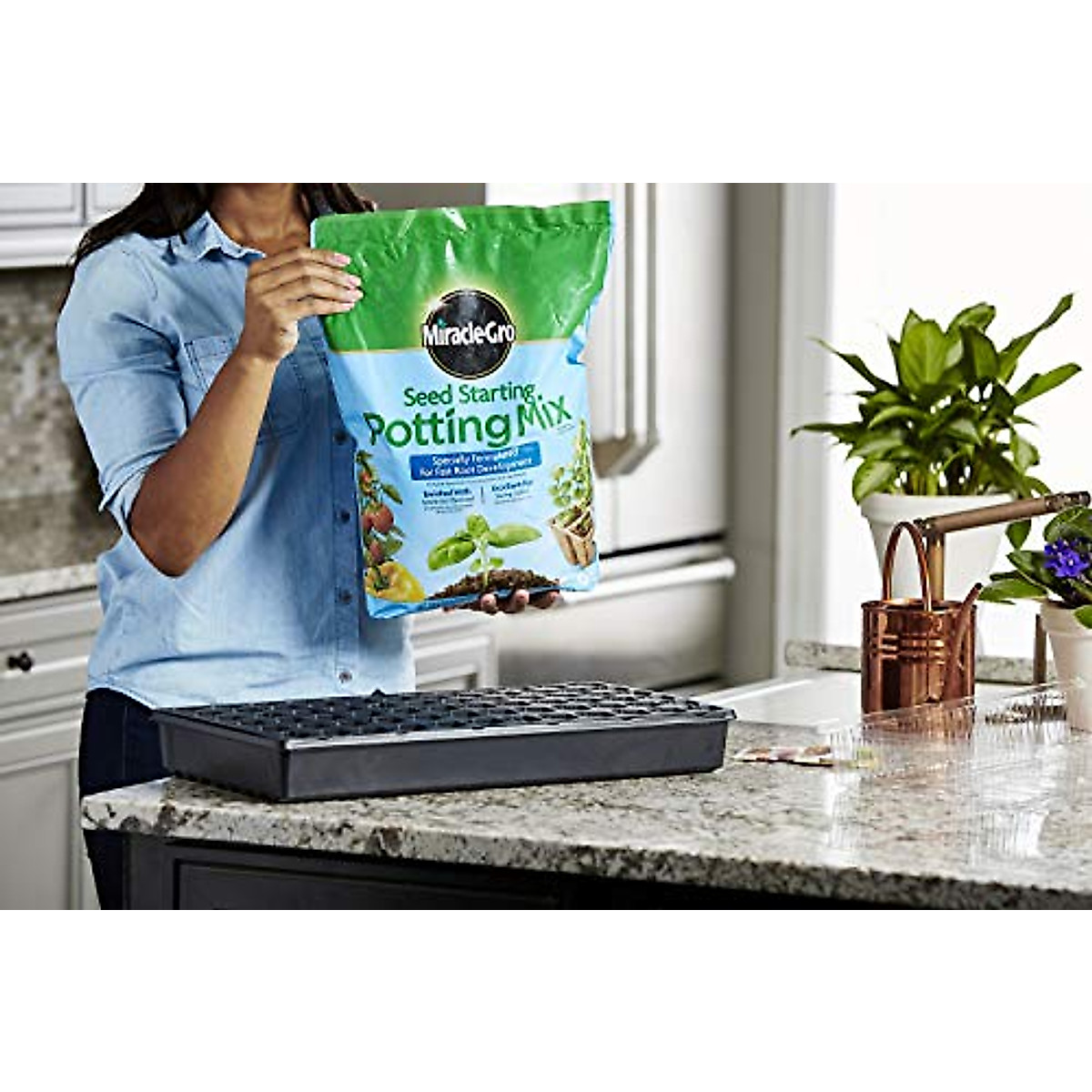 Miracle-Gro Seed Starting Potting Mix, 2-pack 8 qt., For Use in Containers