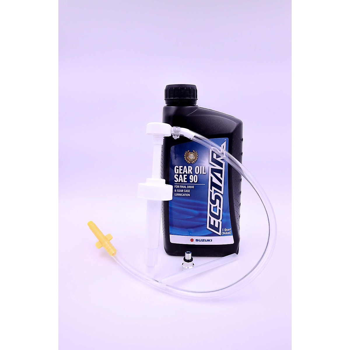 Suzuki Hypoid Gear Oil Quart (990A0-01E81-01Q) with Gear Lube Pump 990C0-99001