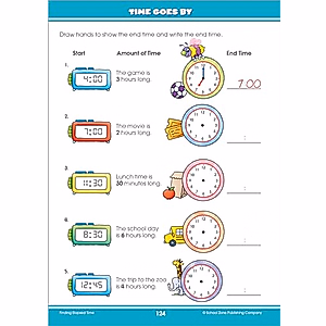 School Zone - Big Math 1-2 Workbook - 320 Pages, Ages 6 to 8, 1st Grade, 2nd Grade, Addition, Subtraction, Word Problems, Time, Money, Fractions, and More (School Zone Big Workbook Series)