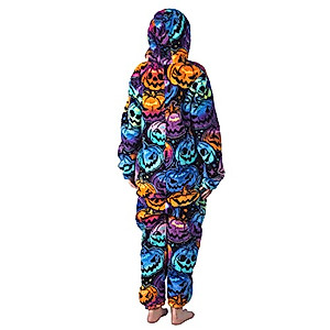 Kids Hooded Onesie Pajamas Soft Flannel Cosplay Halloween Pajamas Costume Gift for Girls Boys Sunshine Galaxy 7-8 Years