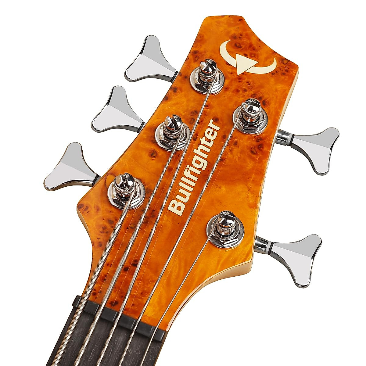 Electric Bass Guitar 5 Strings Full Size Bass Beginner Kit for Starter with Gig Bag, Guitar Strap, and Guitar Cable (yellow)