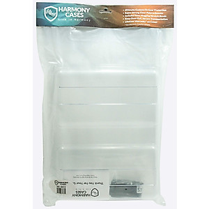 Harmony Audio Cases HC-DC3 Protective DJ Gear Saver Polycarbonate Hard Plastic Dust Cover Case Compatible with Technics SL-1200 Turntable Deck (Includes Stretch Bands)