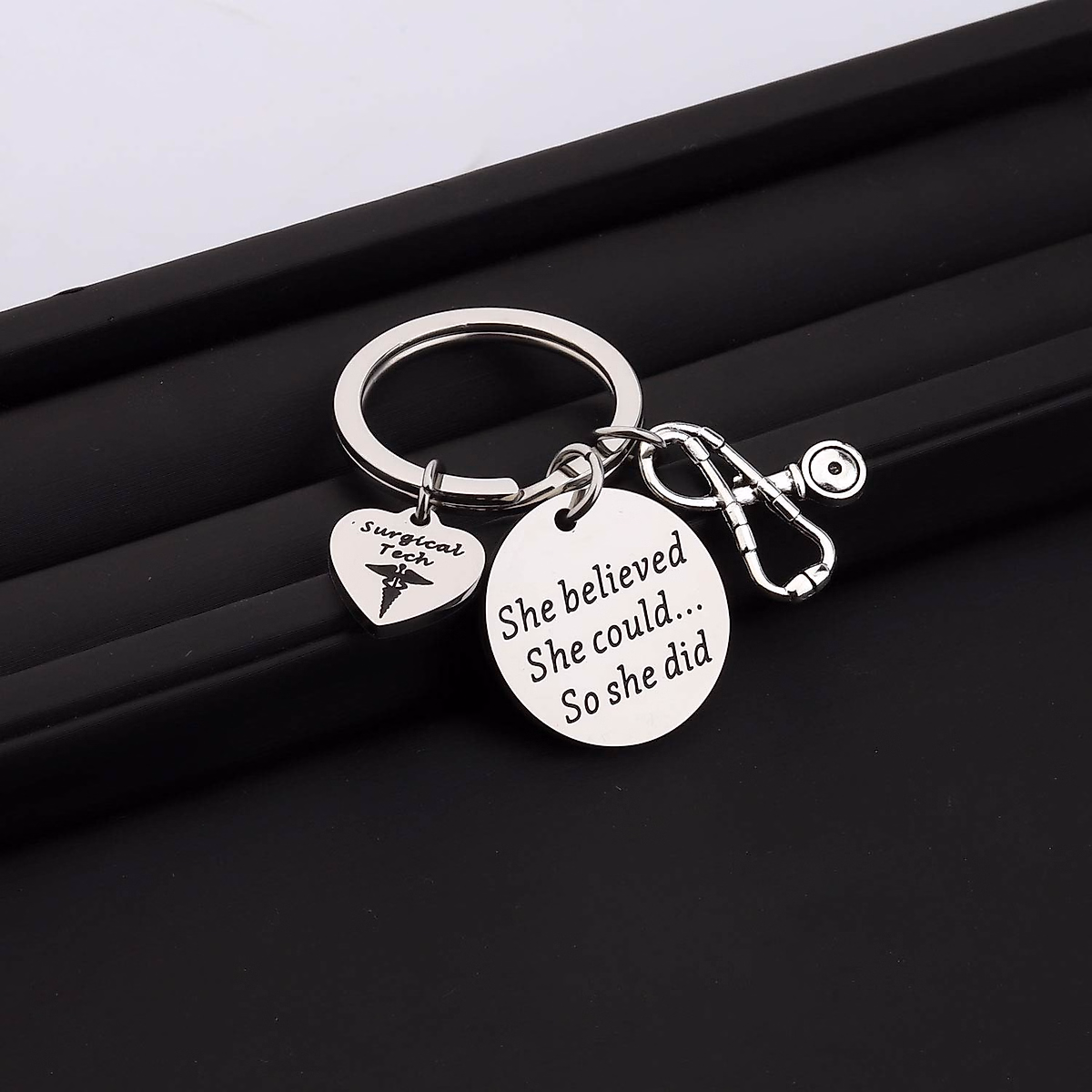 BLEOUK Surgical Tech Gift She Believed She Could So She Did Surgical Tech Inspirational Gift (Surgical Tech)