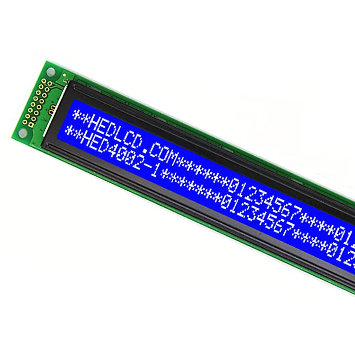 SaiDian 1Pcs HD44780 40x2 4002 LCM Character LCD Display Module 5V White on a Blue Background