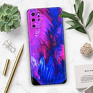 DesignSkinz Liquid Abstract Paint V22 Protective Vinyl Decal Wrap Skin Cover Compatible with The Samsung Galaxy S20 (Screen Trim & Back Glass Skin)