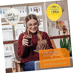 Abaodam 2 Packs balloon happy birthday ballons happy birthday banners decorative holiday garland arch decor ballon garland latex 18th banner birthday theme emulsion suite photo