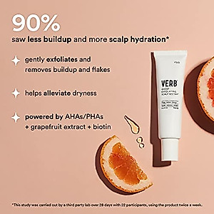 Verb Ghost Exfoliating Scalp Nectar – Vegan Scalp Treatment – Clarifying Serum to Remove Dead Skin for Scalp Relief – Soothing and Hydrating Scalp Exfoliator, 2 fl oz
