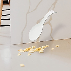 TP Melamine Spoon Rest For Kitchen Counter, Large Spoon Holder for Stove Top Spatula Holder Utensil Rest Kitchen Accessories Modern Farmhouse Kitchen Decor, White