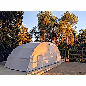 ikuby Super Sturdy Carport - Car Shelter - Heavy Duty Portable Lockable Carport Protecting Auto from All Weathers (Large-Car-Shelter-Size)…