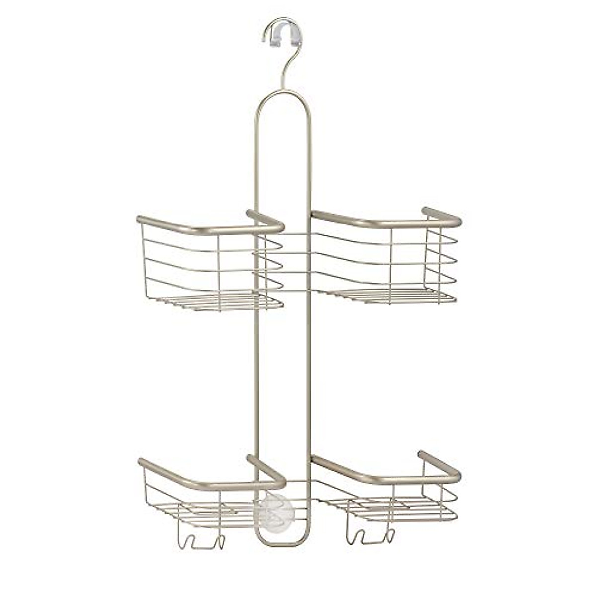 InterDesign Forma Hanging Shower Caddy – Bathroom Storage Shelves for Shampoo, Conditioner and Soap, Bronze