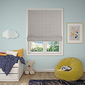 Linen Roman Shade, Fabric Corrie, Roman shade with cordless mechanism, custom made roman shade, relaxed shade, window treatment