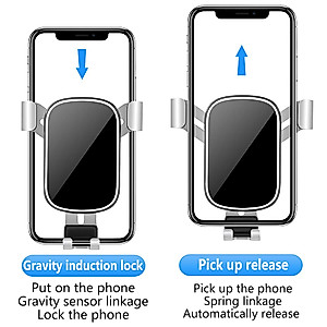 LUNQIN Car Phone Holder for 2016-2023 Ford Mustang Auto Accessories Navigation Bracket Interior Decoration Mobile Cell Phone Mount