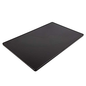 Thirteen Chefs Large Cutting Boards for Kitchen - 18" x 12" x .5" Professional HDPE Plastic Chopping Board for Carving, Dicing, Mashing and More - Commercial Grade & Dishwasher Safe, Black