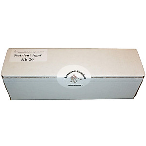 Nutrient Agar Kit, Includes 20 Sterile Petri Dishes with Lids & 20 Sterile Cotton Swabs