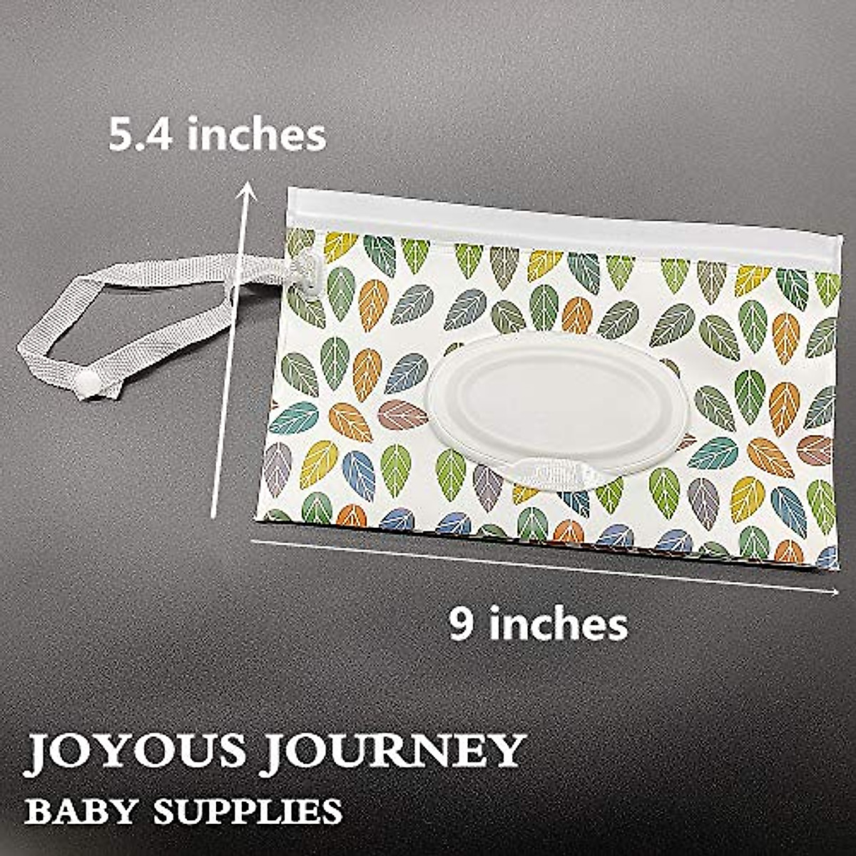 Portable Pouch Bags Set, 2 Pack Wet Wipe Holder Container, Reusable and Refillable Personal Travel Wet Wipes Dispenser Cases