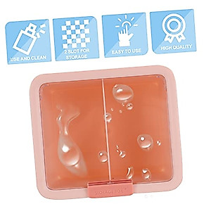 FOMIYES 2 Cotton Swab Plastic Box Organizing Box Cotton Swabs for Makeup Cotton Pad Dispenser Cotton Swab Canister Dispenser Case Apothecary Jar Organizer Storage Box Cotton Swabs Box