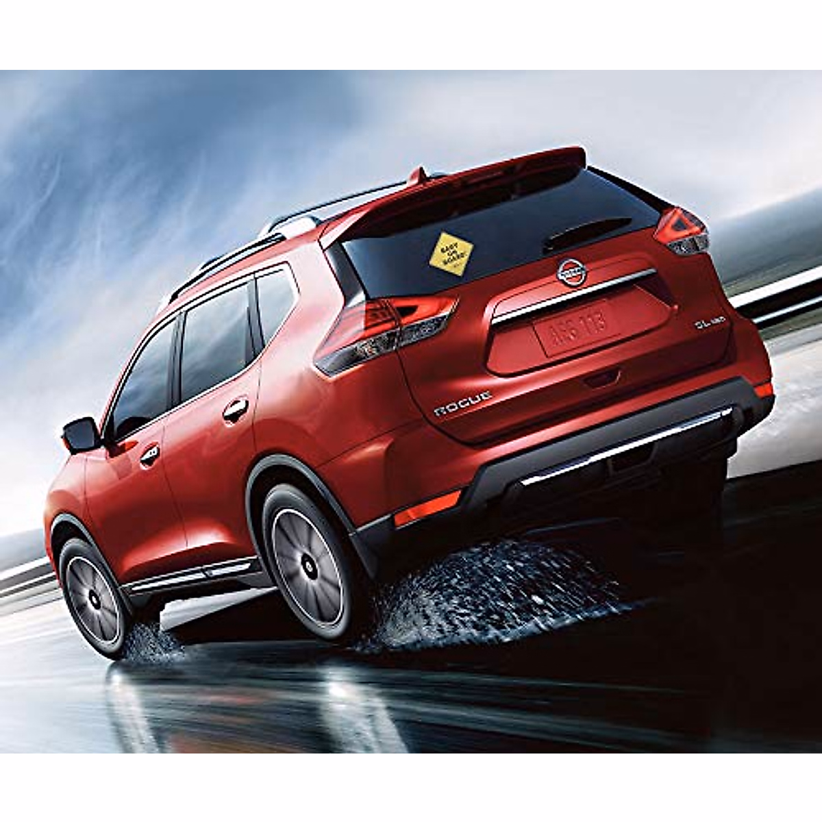 Baby on Board Sticker Sign (3 Packs), See Through When Reversing, Baby Car Sticker, Baby Car Decal, Announcement Board, US Department of Transportation Recommend Color Shape, Kid Safety, 5"x5"