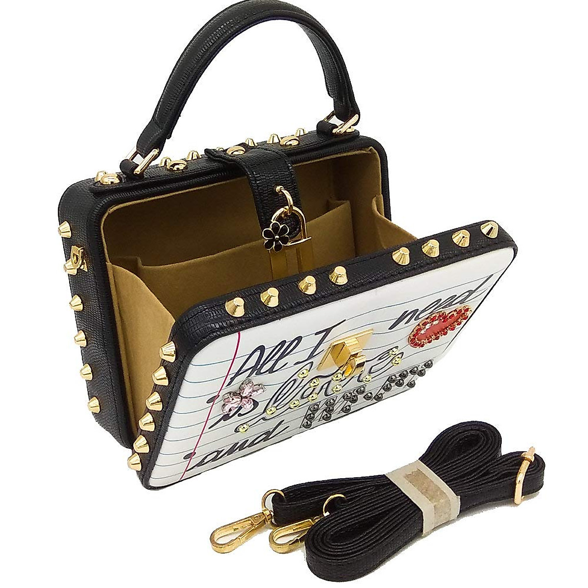 All I Need Is LOVE and WIFI Women's Fashion Faux Leather PU Shoulder Bag Crossbody Handbags