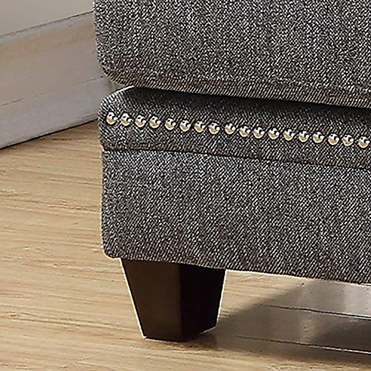 Poundex PDEX-F6511 2-Pcs Sectional Sofa, Grey