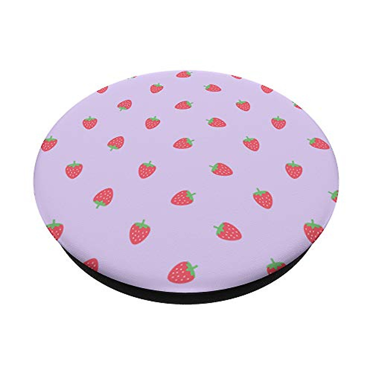 Strawberries Kawaii Cute Pastel Lavender Purple Aesthetic PopSockets PopGrip: Swappable Grip for Phones & Tablets