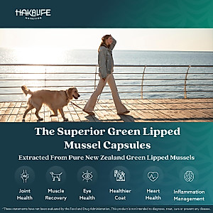 GLX3 Green Lipped Mussel Oil for Dogs | Joint & Hip Comfort Omega-3 Supplement | Ideal for All Dog Breeds and Ages | 1 Month Supply, 60 Soft Chews w/Natural Ingredients