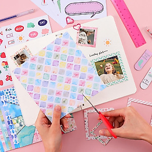 DIY Journal Kit for Girls Trendy Birthday Gifts Ideas for Teen Fun Cute School Art Crafts Stuff Decoration for Tween Journaling Scrapbook Stationery Personalized Diary Supplies Set for Girls Ages 8-14