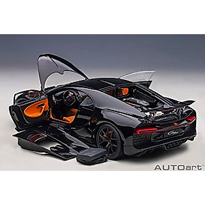 AUTOart 1/18 Bugatti Chiron Sport 2019, Nocturne Black Model Car