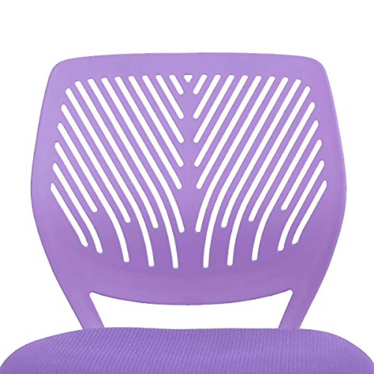 FurnitureR Writing Desk Chair for Teens Boys Girls,Home Office Chair with Breathable PP Mid Back, Armless,Height Adjustable,360 Swivel Chair,Purple
