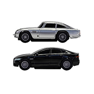 Scalextric Micro James Bond No Time to Die 1:64 Battery Powered Slot Car Race Track Set G1161T, Black