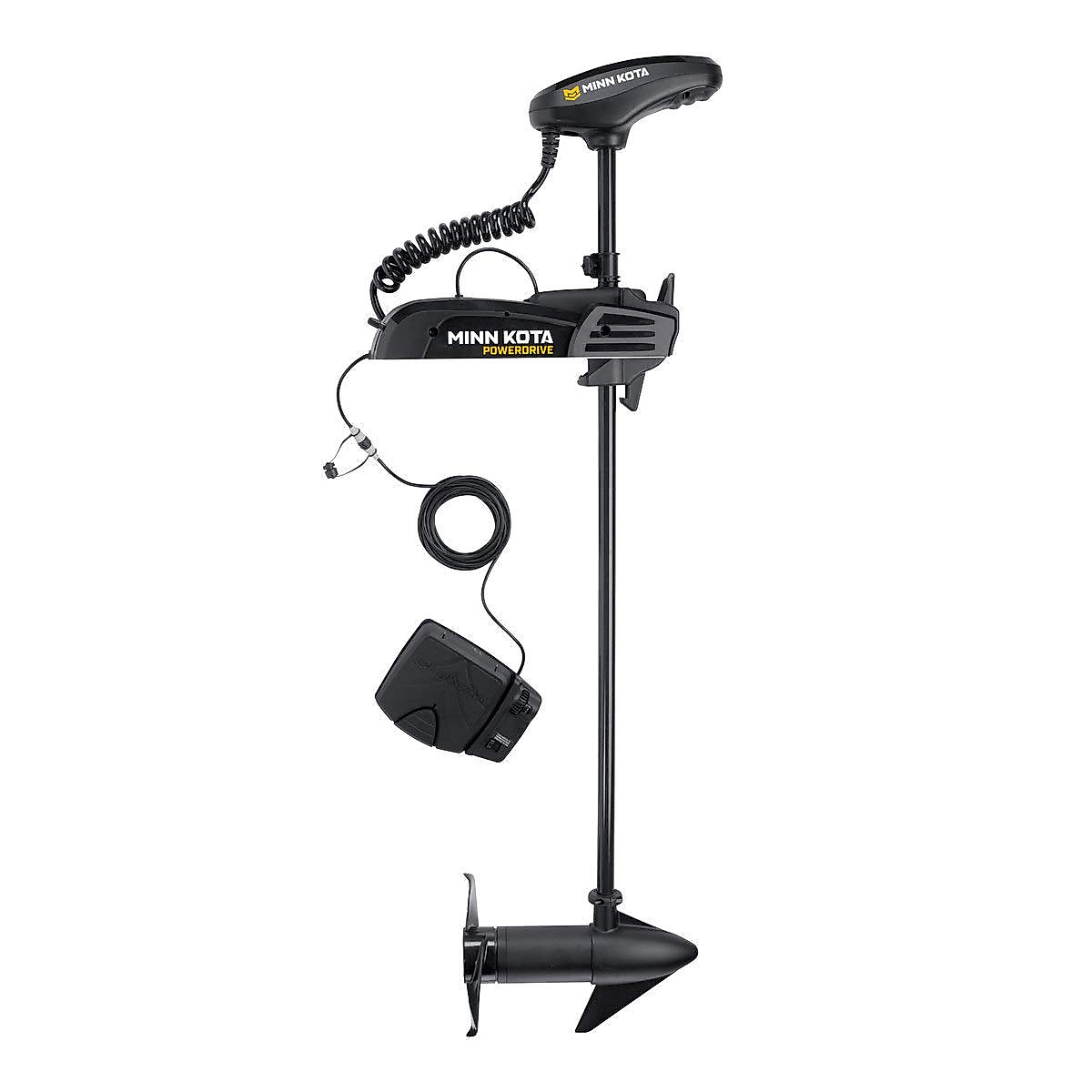 Minn Kota 1358745 Pontoon Freshwater Electric-steer Bow-Mount Trolling Motor with Digital Maximizer & PowerDrive Foot Control, 55 lbs Thrust, 48" Shaft