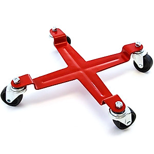 Steel Heavy Duty 5 Gallon Drum Bucket Dolly Dollies Steel Frame Easy Push Roll Swivel Casters