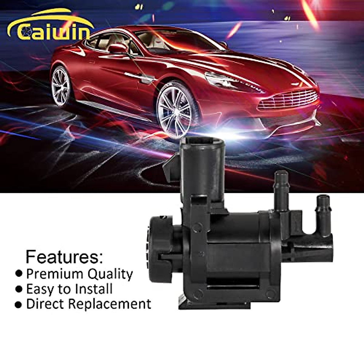 4x4 4WD Vacuum Solenoid Purge Valve Hub Locking Solenoid Compatible with Ford F-150 1997-2004 Replaces 9L14-9H465-BA 6L3Z-9H465A