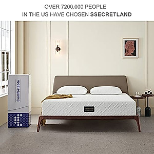 King Mattress,SSECRETLAND Upgrade 12 Inch Gel Memory Foam Mattress in a Box,Comfortable and Breathable Mattress for Sleep Relief,Ultimate Motion Isolation,Fiberglass Free,Plush