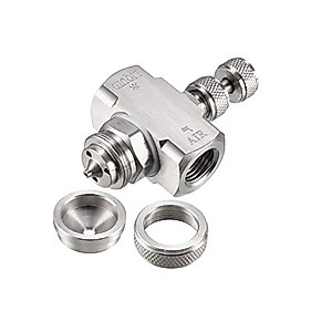uxcell Air Atomizing Nozzle, 1/4BSPT Misting Low Pressure Siphon Cone-Shape Spray Tip