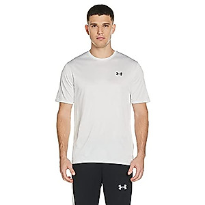 Under Armour mens Training Vent 2.0 Short-Sleeve T-Shirt , White (100)/Black , Large