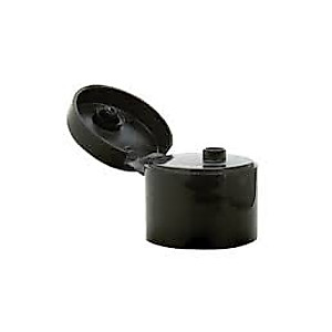 Natural Farms 4 oz Black Cosmo Plastic Bottles -12 Pack Empty Bottle Refillable - BPA Free - Essential Oils - Aromatherapy | Black Flip Top Snap Cap - Made in the USA