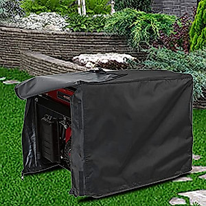 Generator Cover, Thicken Generator Tent Cover While Running Compatible Universal Portable Generator Cover for Outdoor 35 x 26 x 28in(Black)