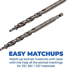 Kreg KPHA300 Easy-Set Pocket-Hole Drill Bit