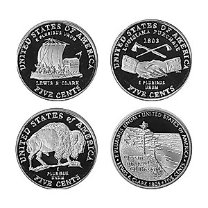 2004-2005 S Proof Westward Journey Nickel Run 4 Coins