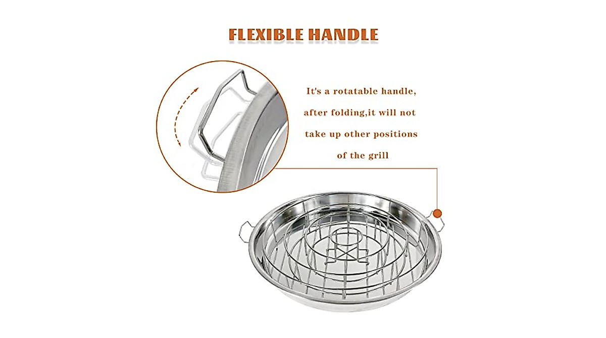 OLIGAI Rib Rack for Smoking and Grilling fit Large Big Green Egg,Rib ...