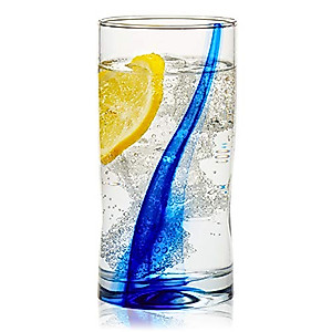 Libbey Blue Ribbon Impressions 16-Piece Tumbler and Rocks Glass Set