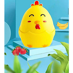 Mookblank 2pcs Cute Reusable Fridge Deodorizer chick Shape, Fridge Cleaner Can Absorb Odor Smell Remover Activated Charcoal Odor Absorber Fun Tools for Home Bathroom Office Car