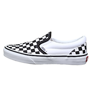 Vans Kids Classic Slip-On (Checkerboard) Black/True White VN000ZBU5GU Size 10.5