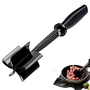 Meat Chopper for Ground Beef - Heat Resistant Ground Beef Smasher for Hamburger Meat - Nylon Hamburger Chopper Utensil - Ground Meat Chopper - Easily Mix and Chop, Meat Masher Tool ksi