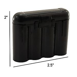Powertron 5 AA/AAA / CR123A Black Battery Holder Storage Cases