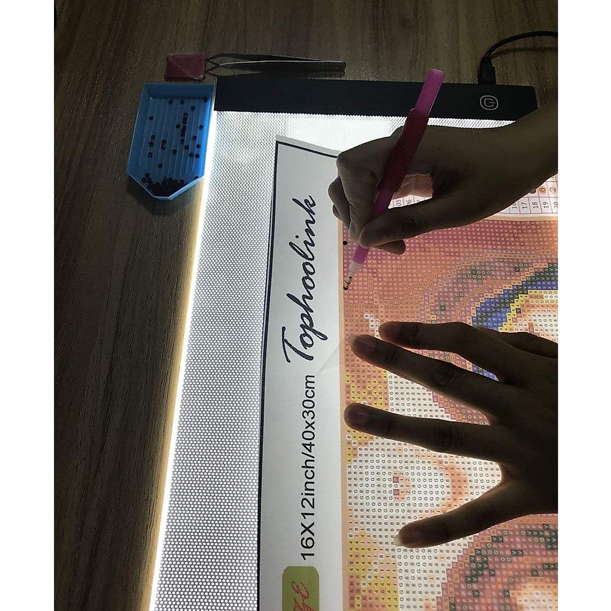 A4 LED Light Box Tracer USB Power Adjustable LED Light Tablet Board Pad for 5D DIY Diamond Painting