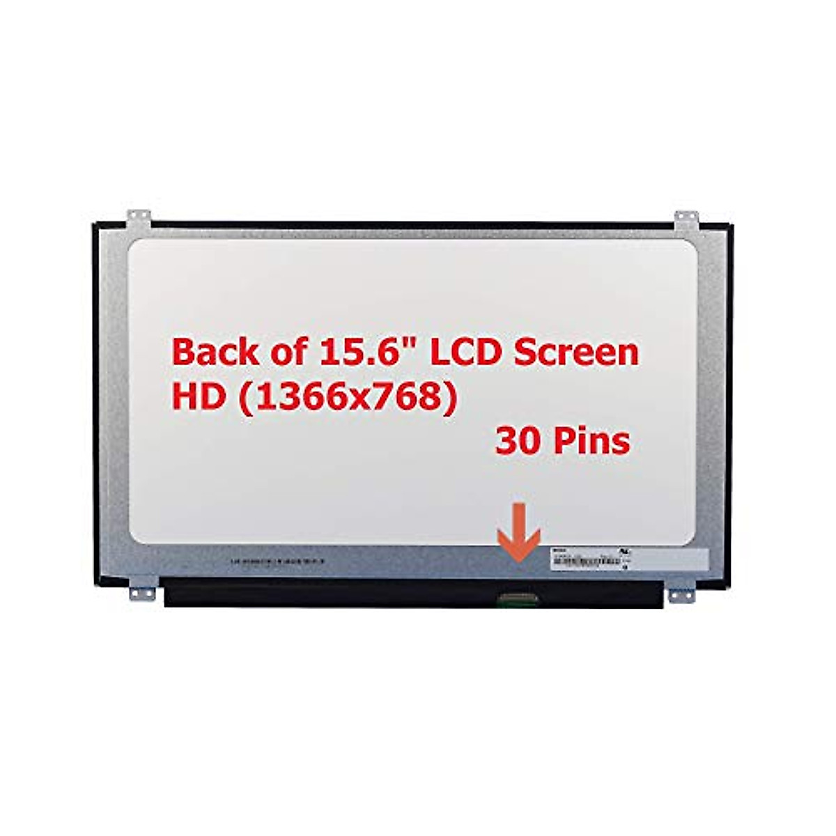 Fullcom New 15.6" Screen Compatible with Samsung LTN156AT39-H01 fit LTN156AT39-L01 LTN156AT39-P01 HD 1366X768 WXGA Slim Laptop LED LCD Replacement